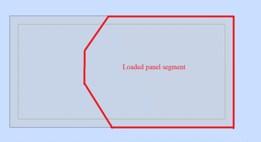 How to create a surface load on a panel/cladding which is limited to a certain zone in Robot ...