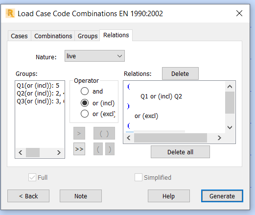 How To Generate Automatic Code Combination With Particular Relation Between Groups In Robot