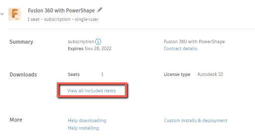Fusion 360 with PowerShape 的 PowerShape Ultimate 2022 下载按钮在哪里？