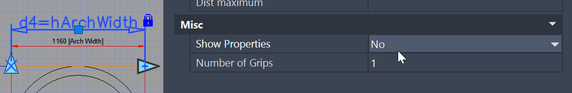 Creating blocks with dynamically changing sizes using parameters in AutoCAD