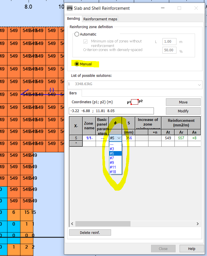 Rc Slabs Provided Reinforcement Zones Cannot Be Modified In Robot Structural Analysis
