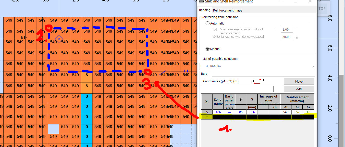 Rc Slabs Provided Reinforcement Zones Cannot Be Modified In Robot Structural Analysis