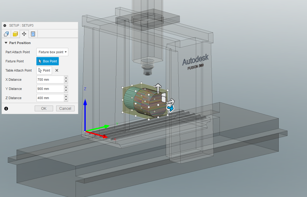 How to use Part Position menu in a setup in Fusion 360 Manufacture