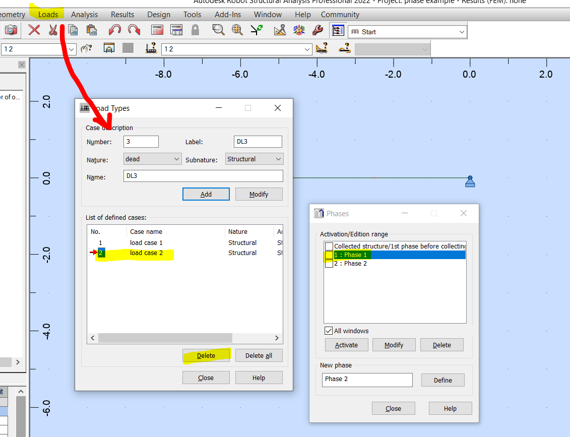 Neglecting structure members for selected load cases in Robot ...