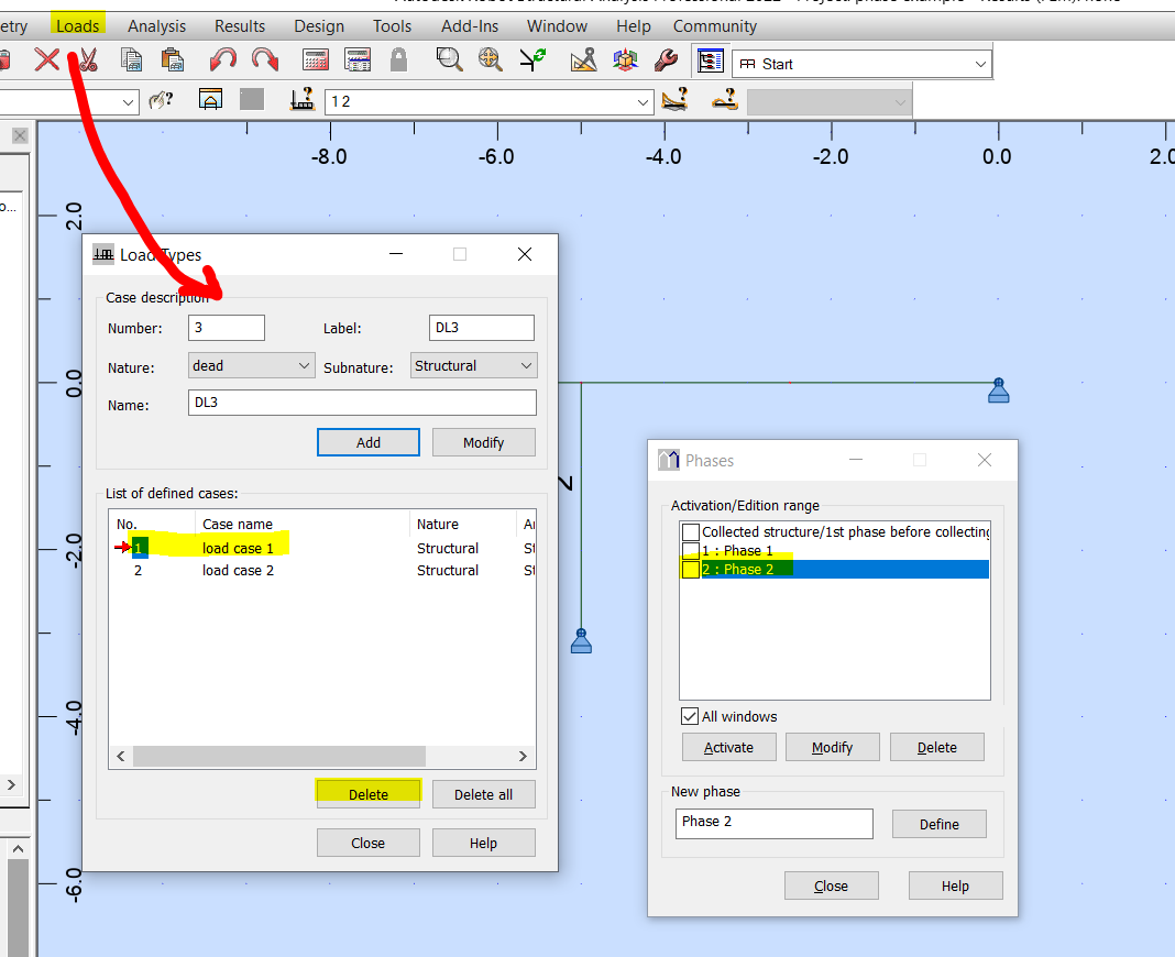 Neglecting structure members for selected load cases in Robot ...