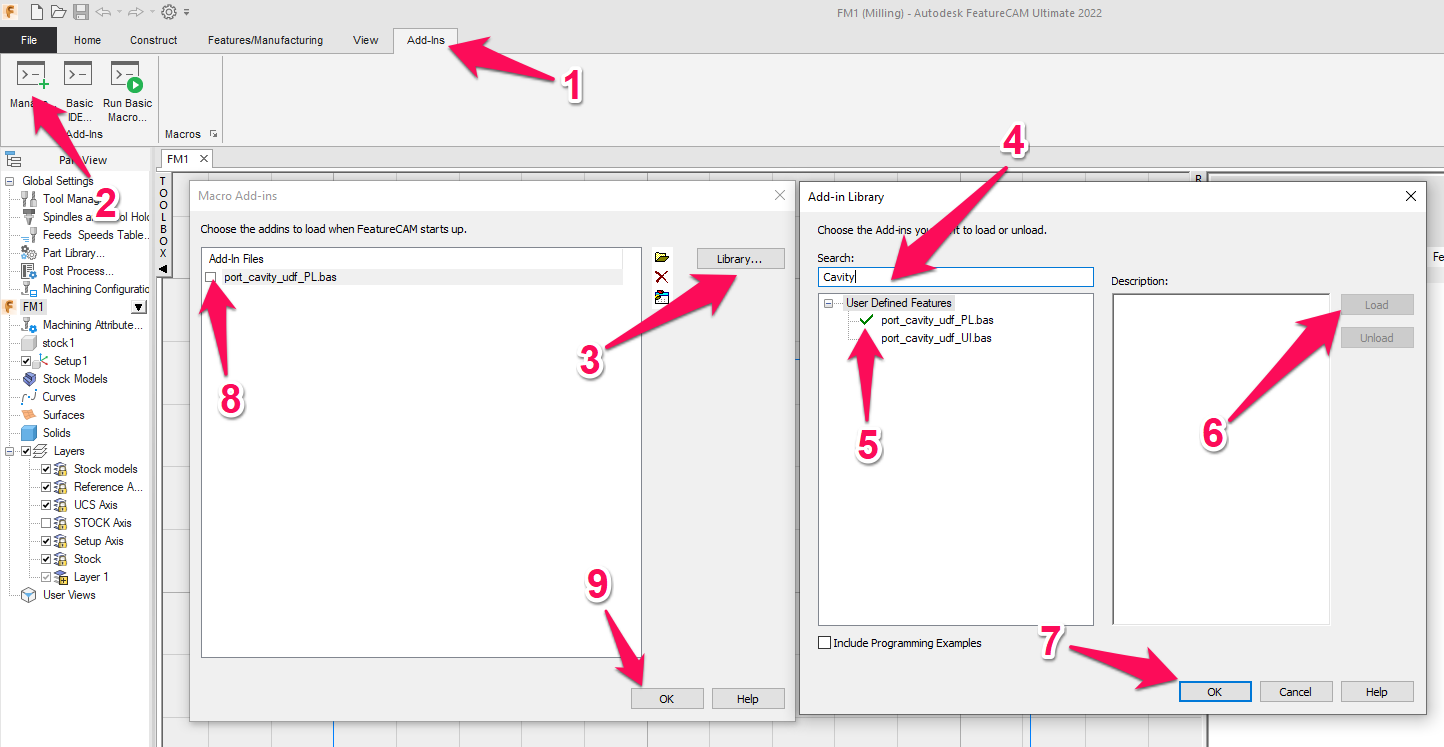 如何在 FeatureCAM 中使用端口型腔附加模块