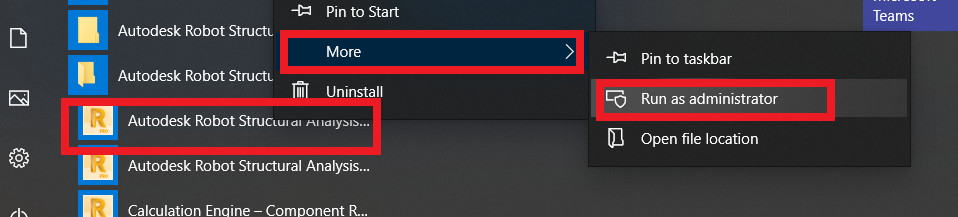 "Extensions encountered a problem" reported while member export to RC provided reinforcement ...