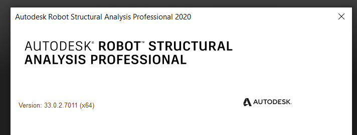 Robot Structural Analysis Professional 2020 crashes or freezes on program startup