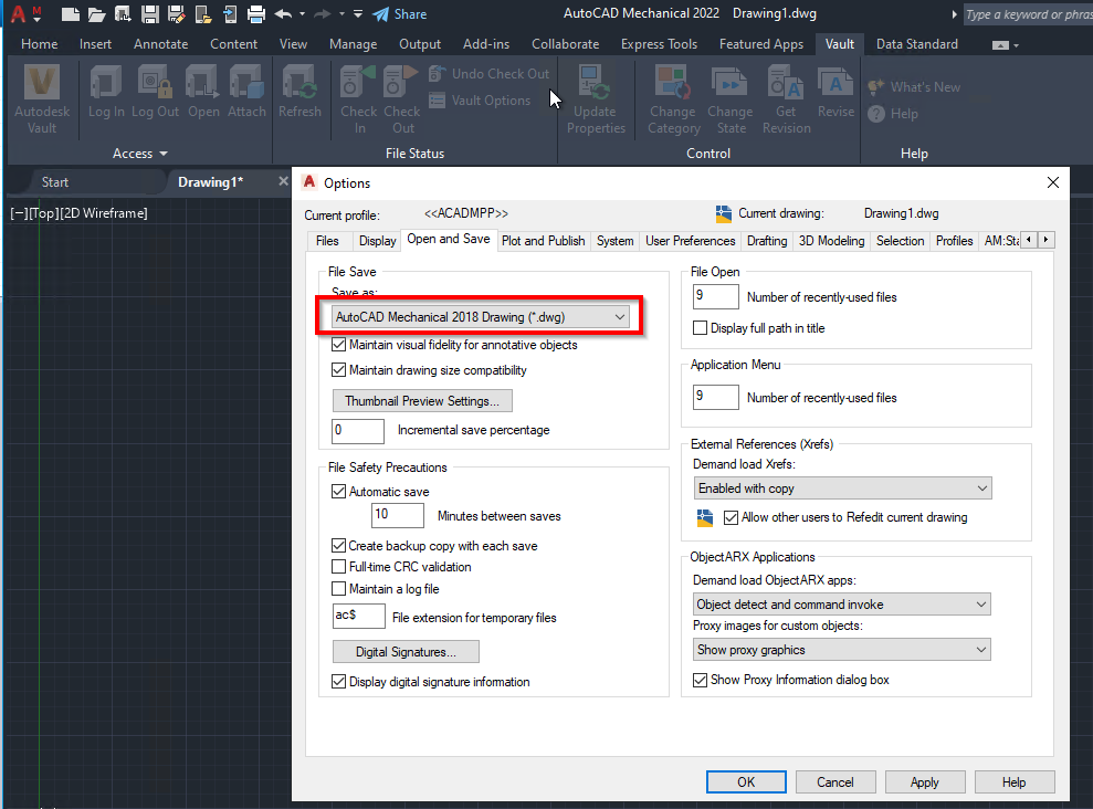 "Drawing was created by an incompatible version..." appears in AutoCAD ...