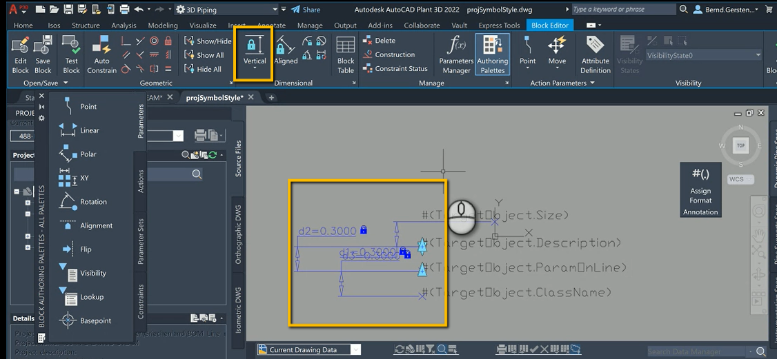如何在 AutoCAD Plant 3D 中强制使 P&ID 块属性的行距离相同