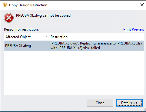 Vault Basic Copy Design fails to replace references in copied excel file