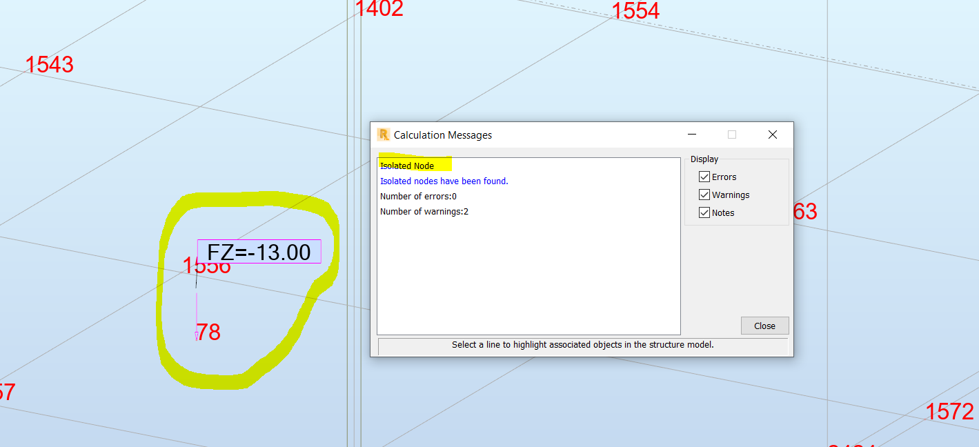 "Isolated nodes" reported for shell model with additional nodes defined ...
