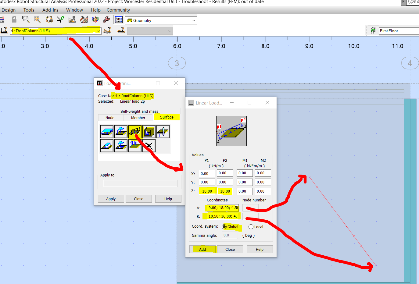 Is it possible to define linear loads for panels without additional ...