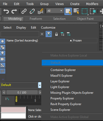 Scene Explorer will not load and stay docked upon 3ds Max startup