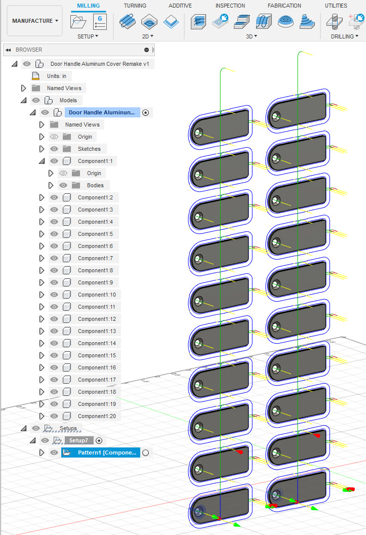 Component pattern not working in Fusion Manufacture