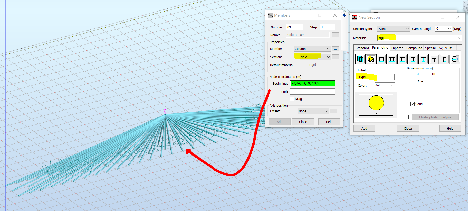How to simulate slab load when load is transffered by steel element ...