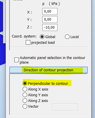 Is it possible to define planar contour load for multiple panels in ...