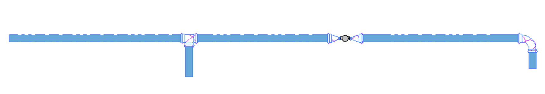 Pipes and fittings show different/incorrect hatching in Revit 2021