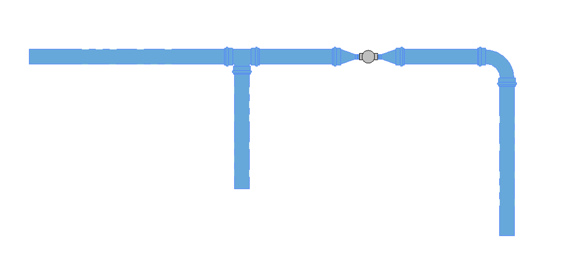 Pipes and fittings show different/incorrect hatching in Revit 2021