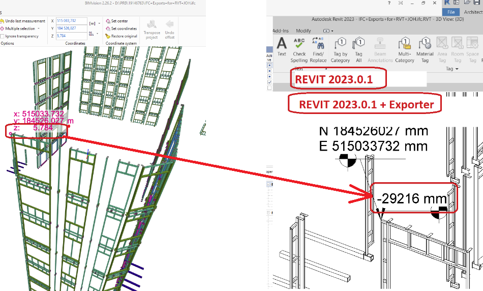 在Revit中导入的IFC的标高Z值错误