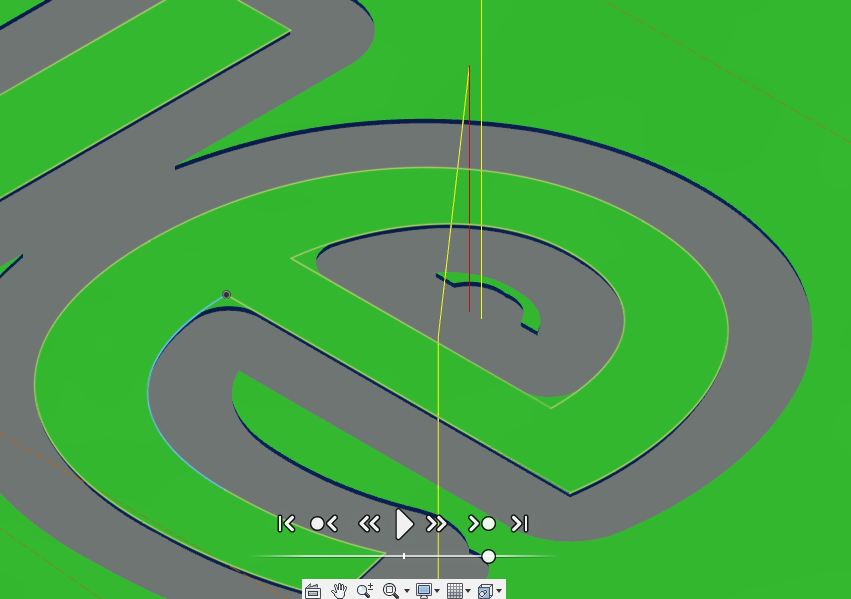 Engraving with 2D Contour gouges letters in Fusion