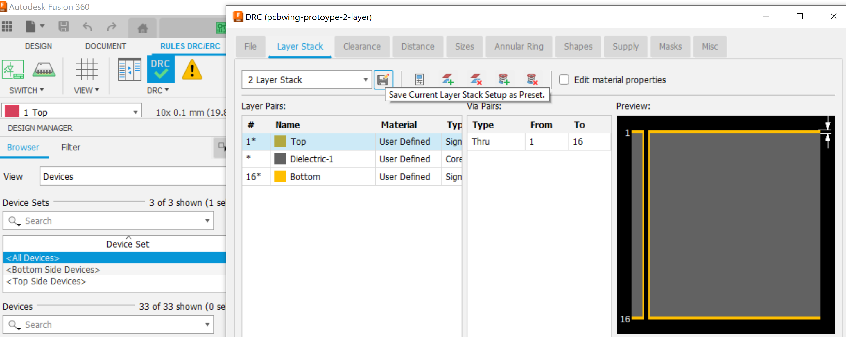 How to export drill data and layer stackup information in Fusion Electronics