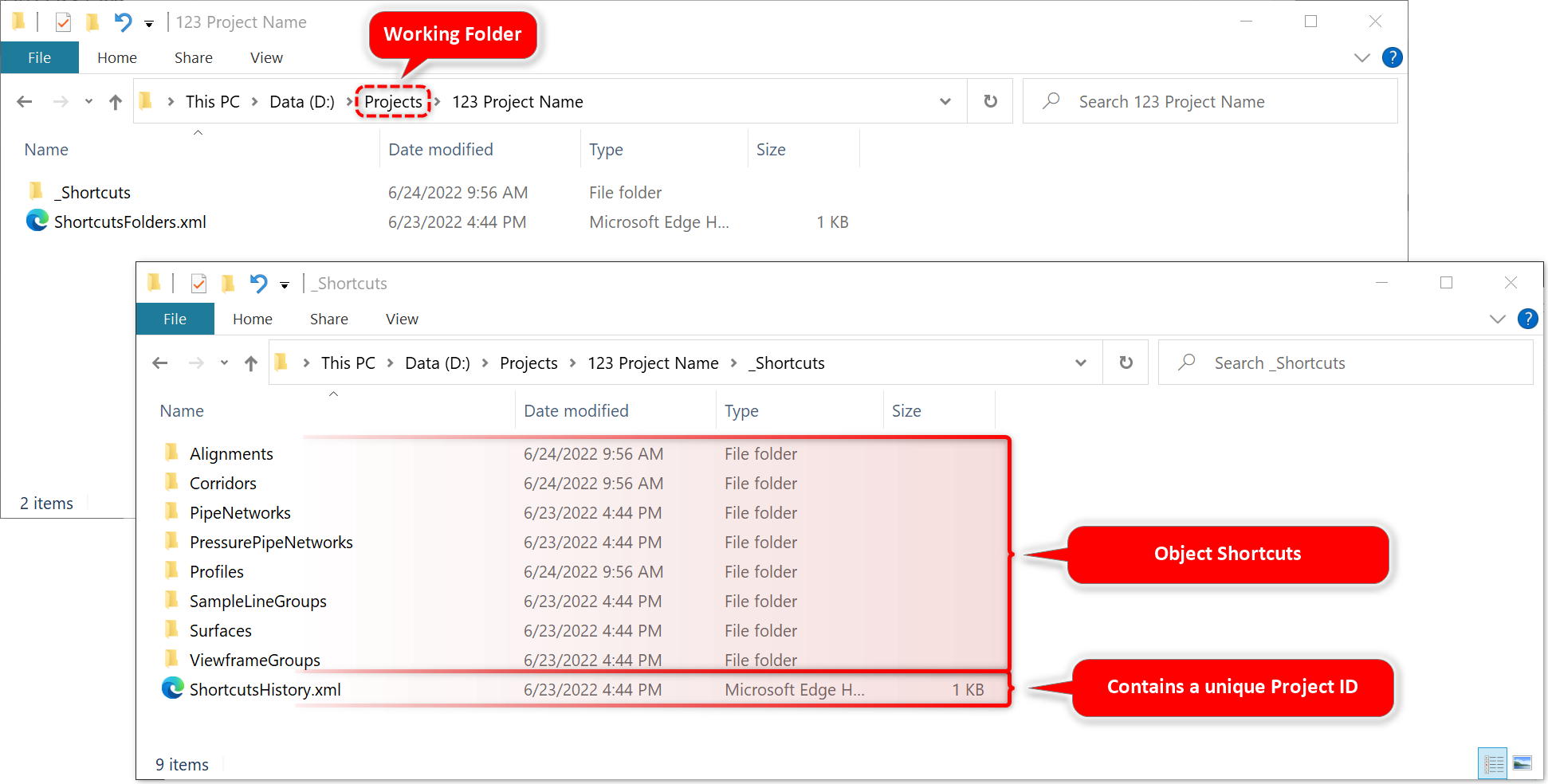 How To Use Or Create Data Shortcuts In Civil 3D Civil 3D Autodesk 