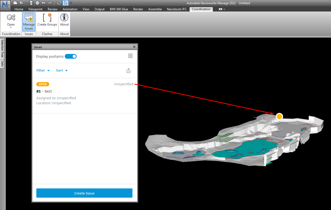 Navisworks中特定碰撞的标记