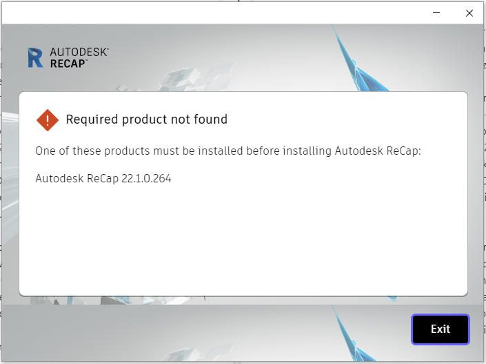 O aviso "Produto necessário não encontrado..." aparece ao atualizar o ...