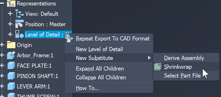 How to reduce the file size of an STL export in Inventor