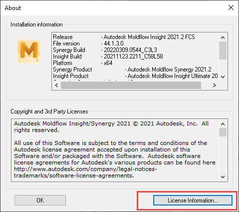 License manager window to borrow license not appearing in Moldflow