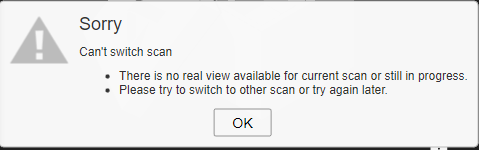 "Sorry Can't switch scan" when viewing ReCap project Real Views in the ...