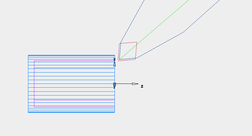 Positioning the turning tool before cutting operation begins in FeatureCAM?