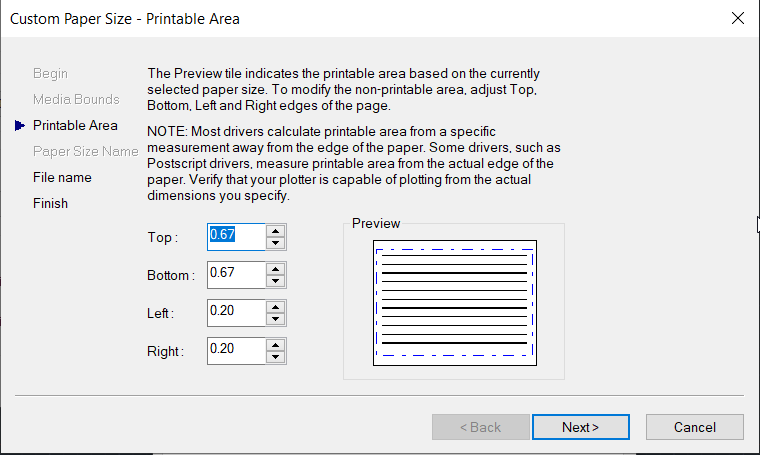 Plot area Window in model space result in scaled PDF output from AutoCAD