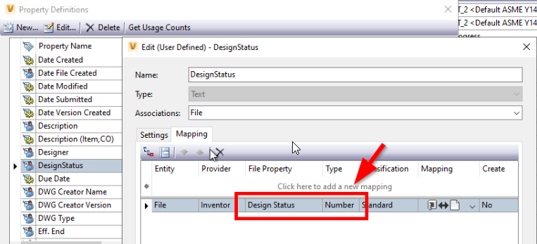 How to display Design Status Inventor iProperty as a column in the Vault