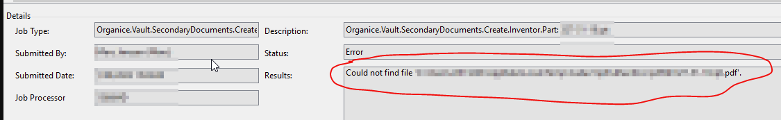 " Vault Job Processor가 3D PDF를 보조 문서로 작성할 때 "파일을 찾을 수 없음"이 표시됨"