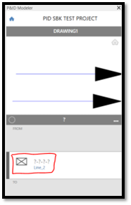 While selecting line, rectangular symbol is appearing instead of line ...