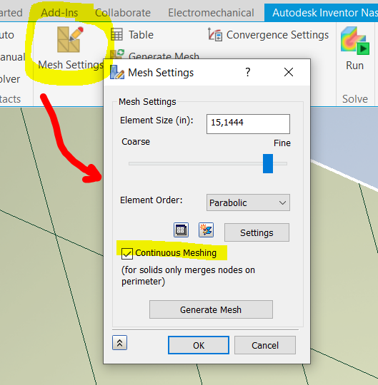 如何在 Inventor Nastran 中定义两条壳边之间的偏移粘合接触