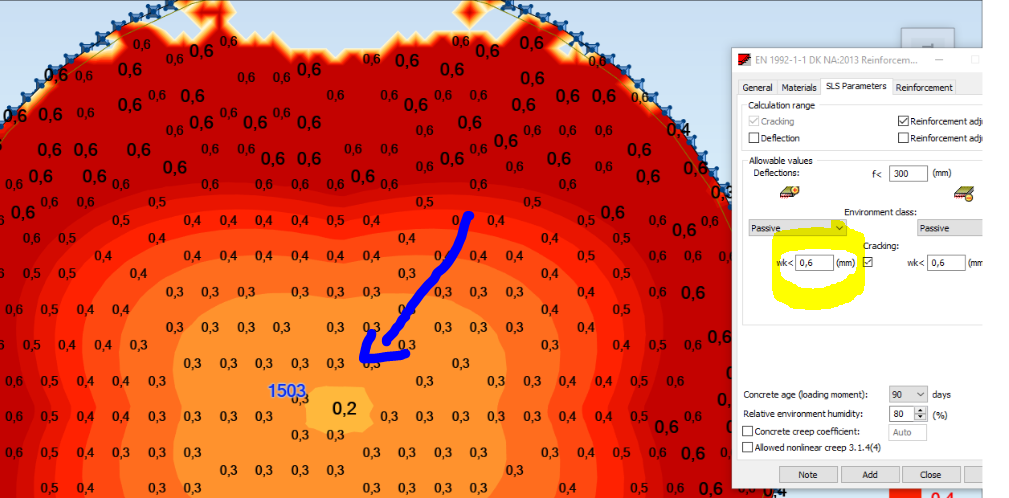 Unexpected too small crack width while RC slab required reinforcement ...