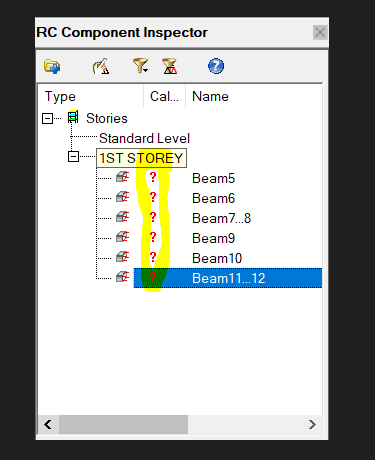How to update insufficient RC beam size without affecting already designed beams in Robot ...