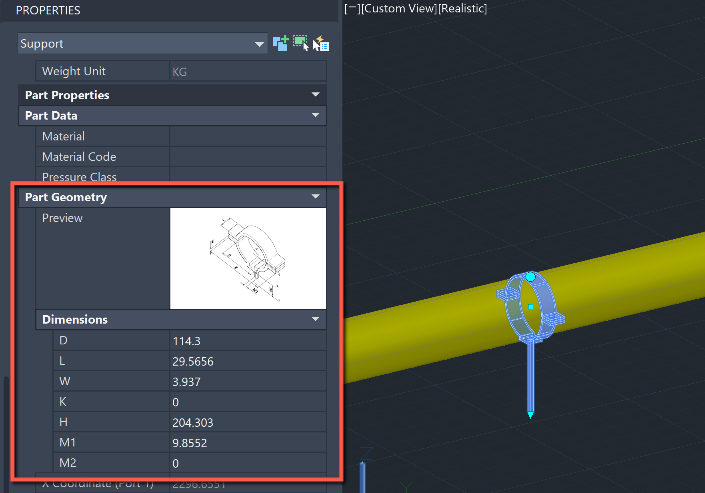 Is It Possible To Create A Report Of The Support Size Parameters In Autocad Plant 3d