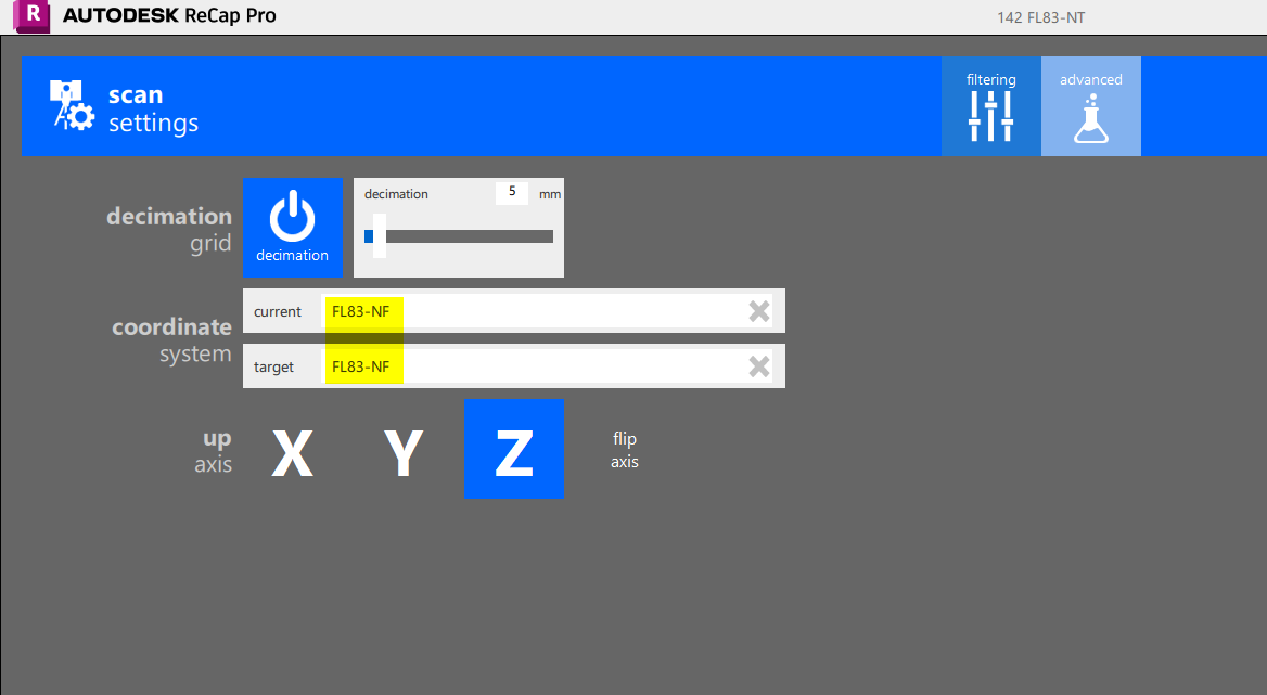 Changing units do not change the point cloud in ReCap Pro