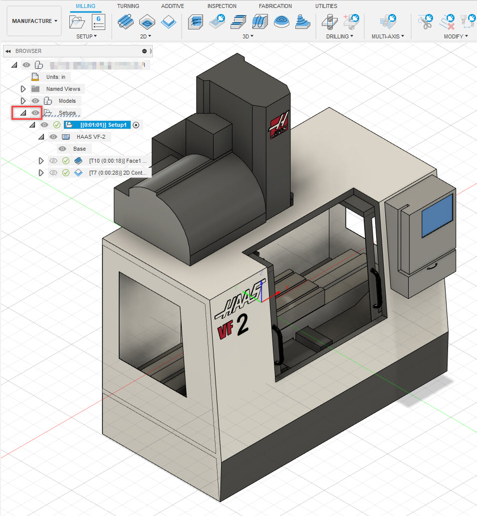 Machine Simulation Model Body Not Visible In Fusion 