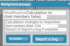 Background process : Failed to calculate System Volumes or Modification ...