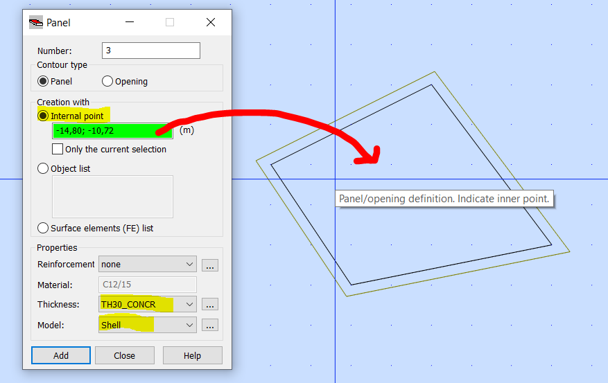 如何在Robot Structural Analysis中定义面板中性面