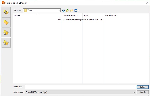 How to save a toolpath as template in PowerMill