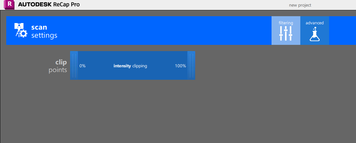 Parts of point cloud missing in newly created project in ReCap Pro