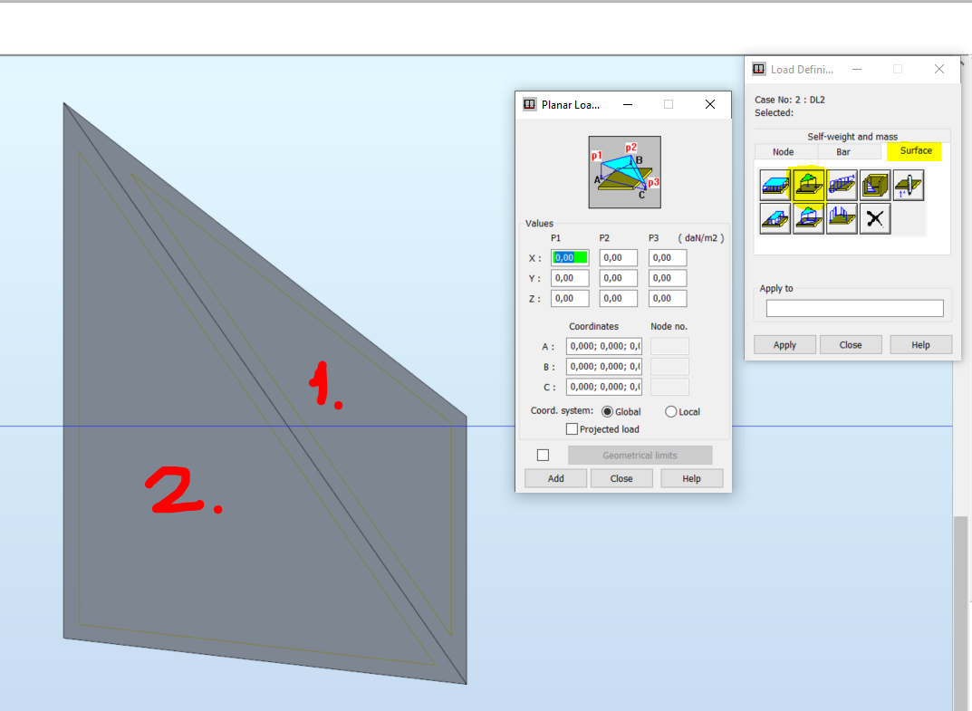 How to define planar load with value defined in four points for quadrilateral panel in Robot ...