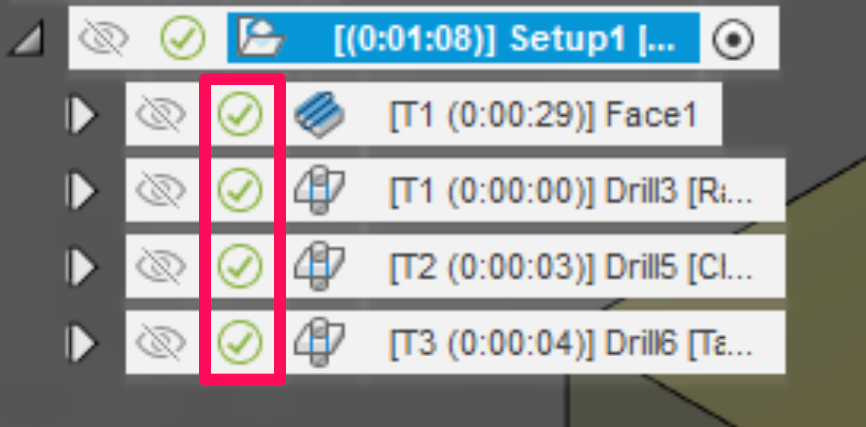 "In process stock is missing" when simulating toolpaths in Fusion