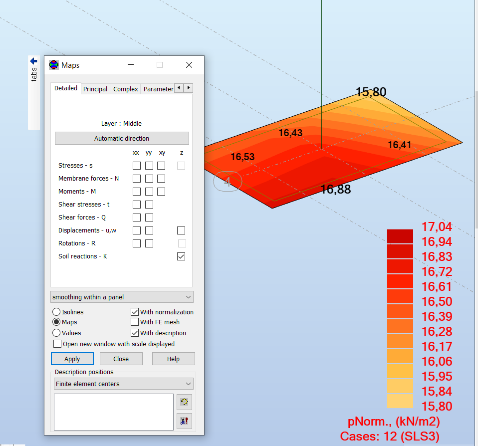 Different maximum stresses for foundation simulated by panel and design in RC foundation module ...